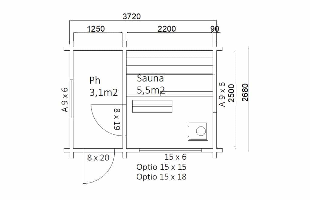 Ulkosauna | Pihasauna 10 | Kotimainen Ehta | Katso mallisto!